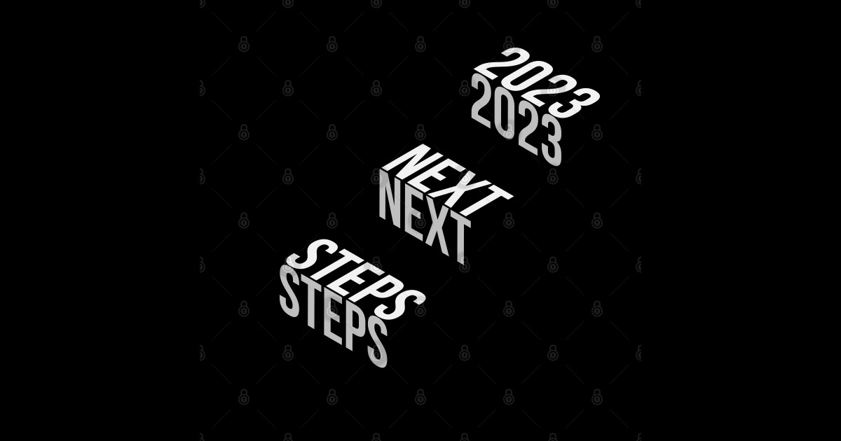 New Year 2023 next steps stairs Isometric stairs text effect - New Year ... New Year 2023 next steps stairs Isometric stairs text effect - New Year ...