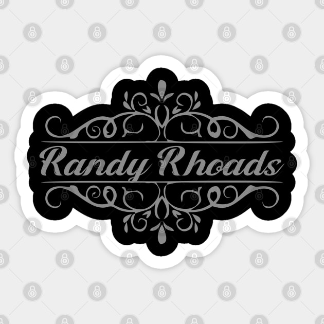 Nice randy Rhoads - Randy Rhoads - Sticker | TeePublic