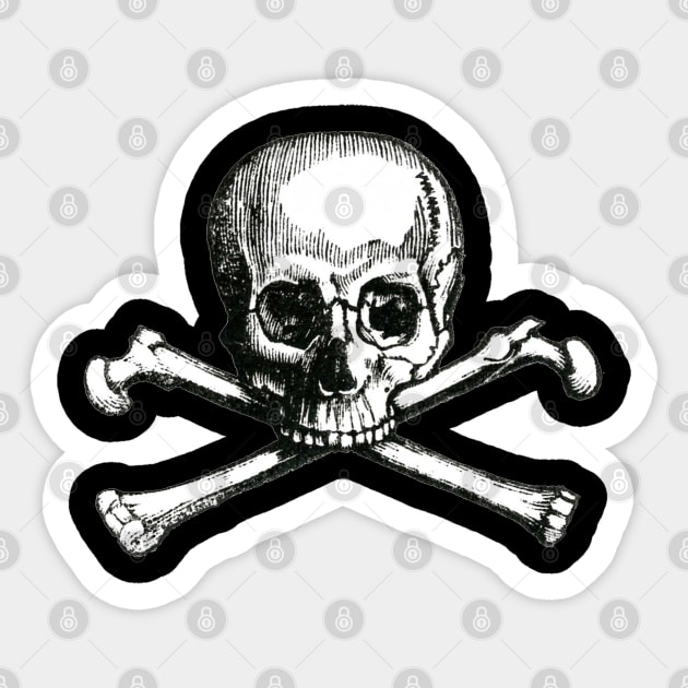 Skull and Crossbones Mask - Skull Mask - Sticker | TeePublic