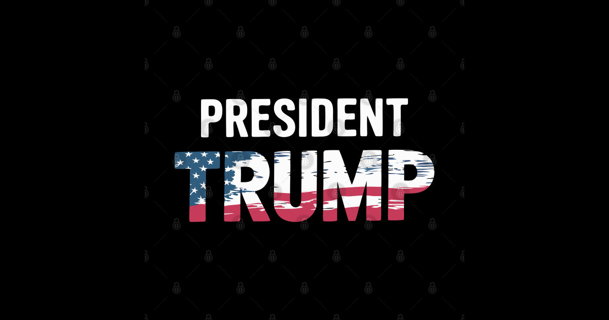 President Trump - President Trump - Sticker | TeePublic