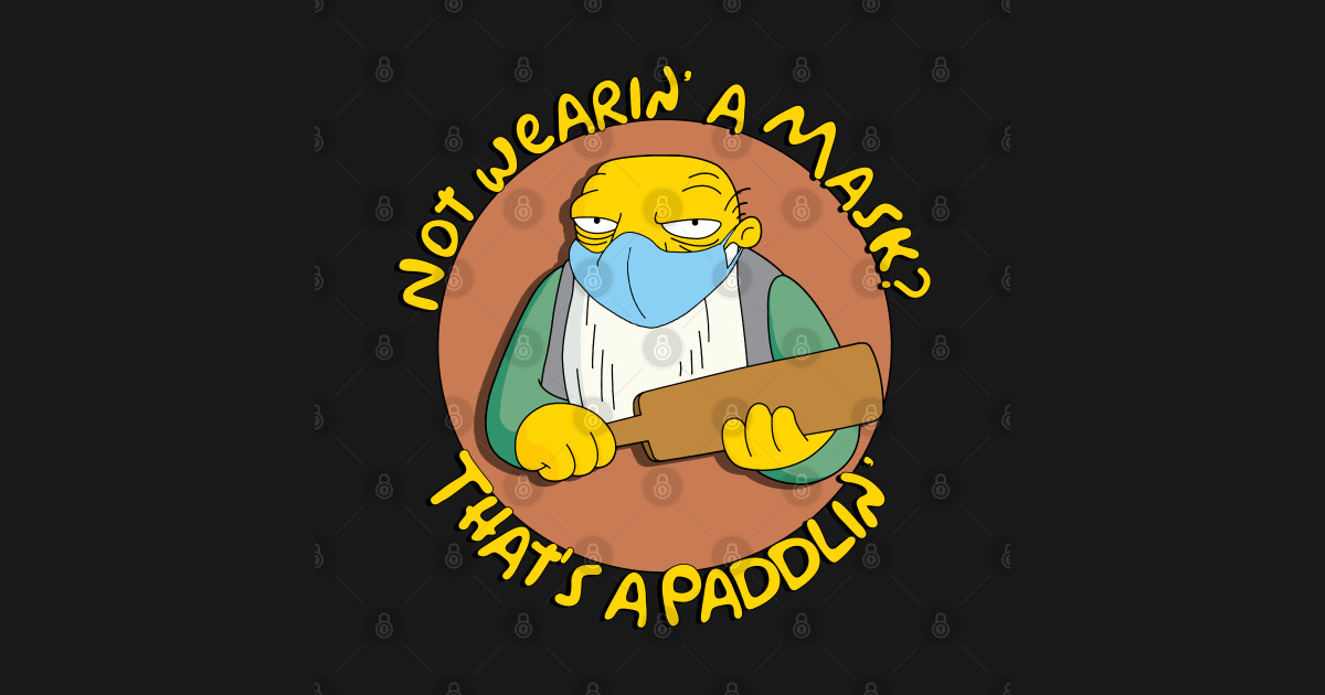 That's a Paddlin' - Simpsons - Long Sleeve T-Shirt | TeePublic