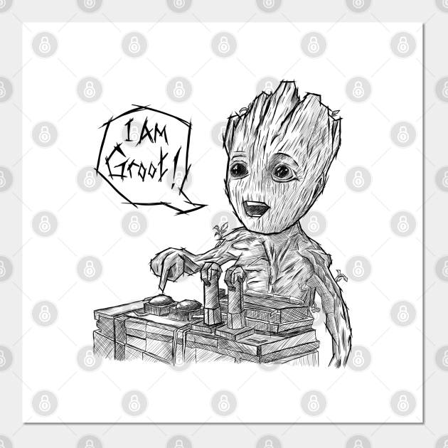 I am Groot ! - Groot - Posters and Art Prints | TeePublic