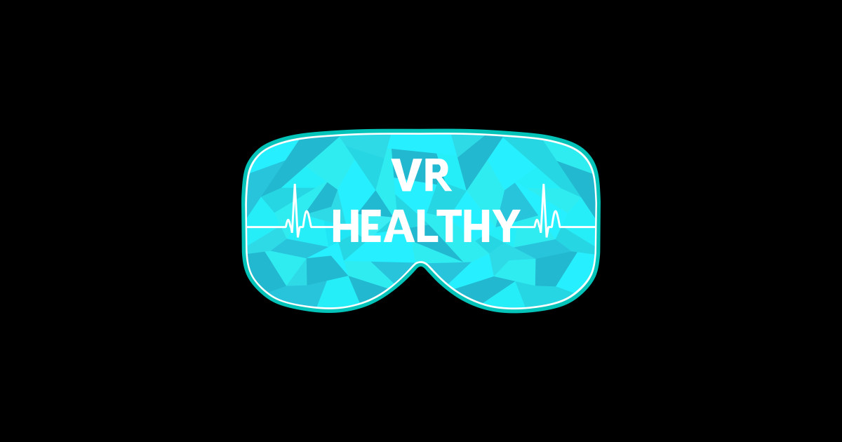 VR Healthy Main Logo - Vr Healthy - Sticker | TeePublic