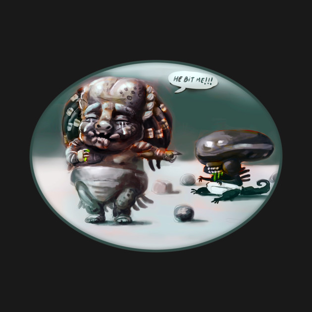 Predator and Alien Babies - Children - T-Shirt | TeePublic