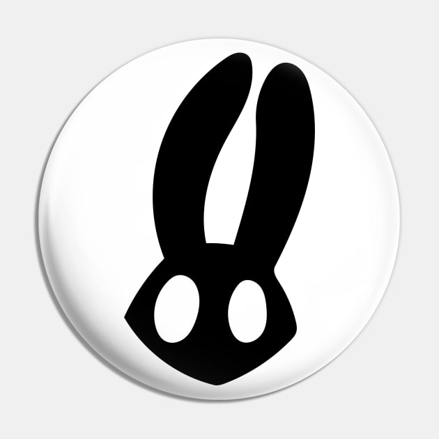 Shadow Rabbit - Creepy Cute - Pin | TeePublic