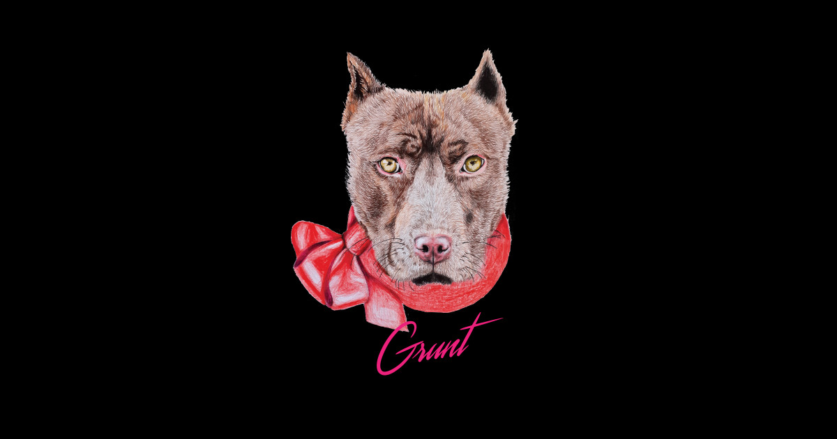 Grunt the pitbull - Flashdance - Posters and Art Prints | TeePublic