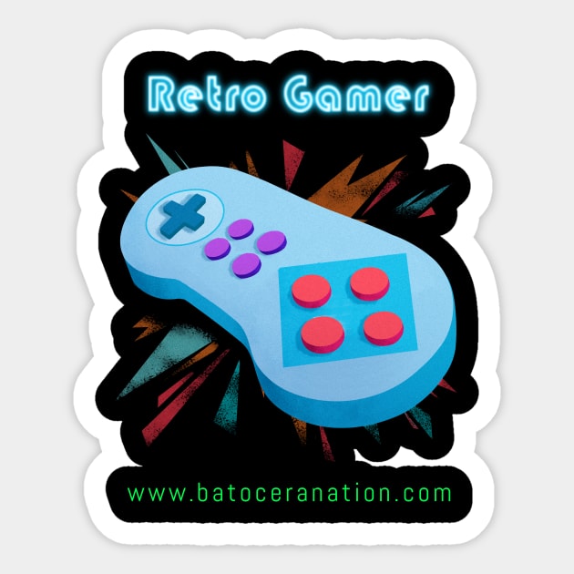 Retro Gamer Logo 10 - Retrogamer - Sticker | TeePublic