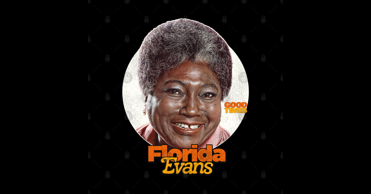 Florida Evans Good Times 70s Sitcom - Good Times - Sticker | TeePublic