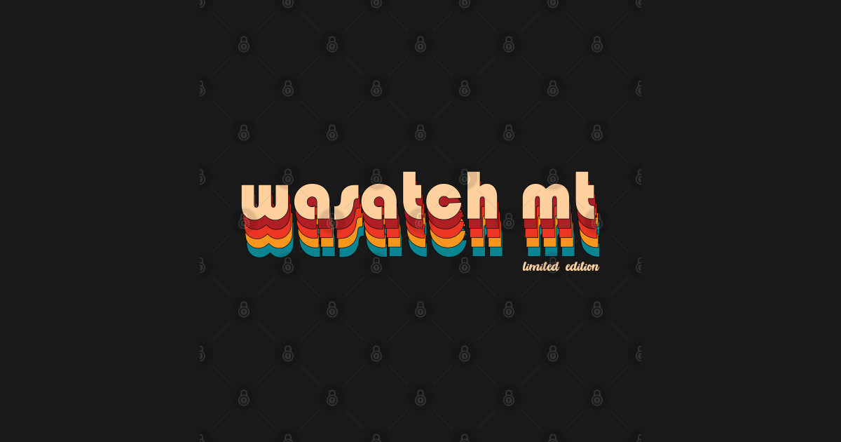 Retro Wasatch Mountain - Wasatch Mountain - T-Shirt | TeePublic
