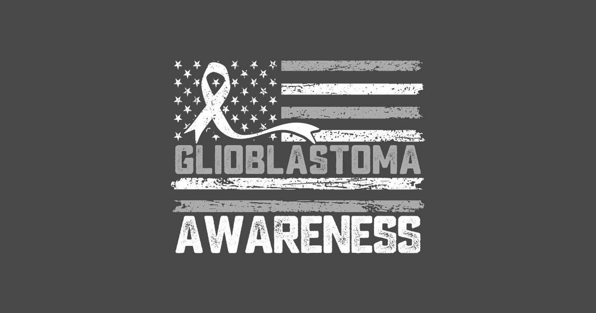Glioblastoma Awareness Month American Flag Ribbon - Glioblastoma ...
