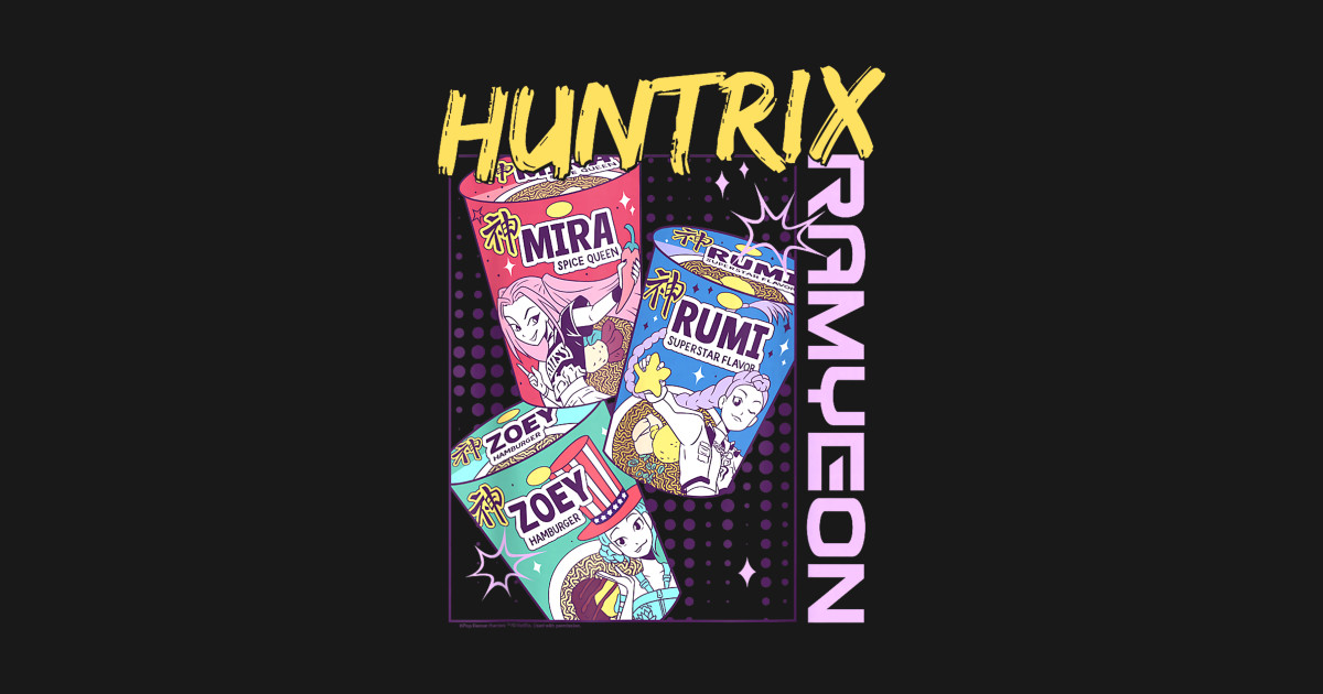Huntrix Ramyeon Instant Noodle Anime Style Funny Ramen Food Lovers ...
