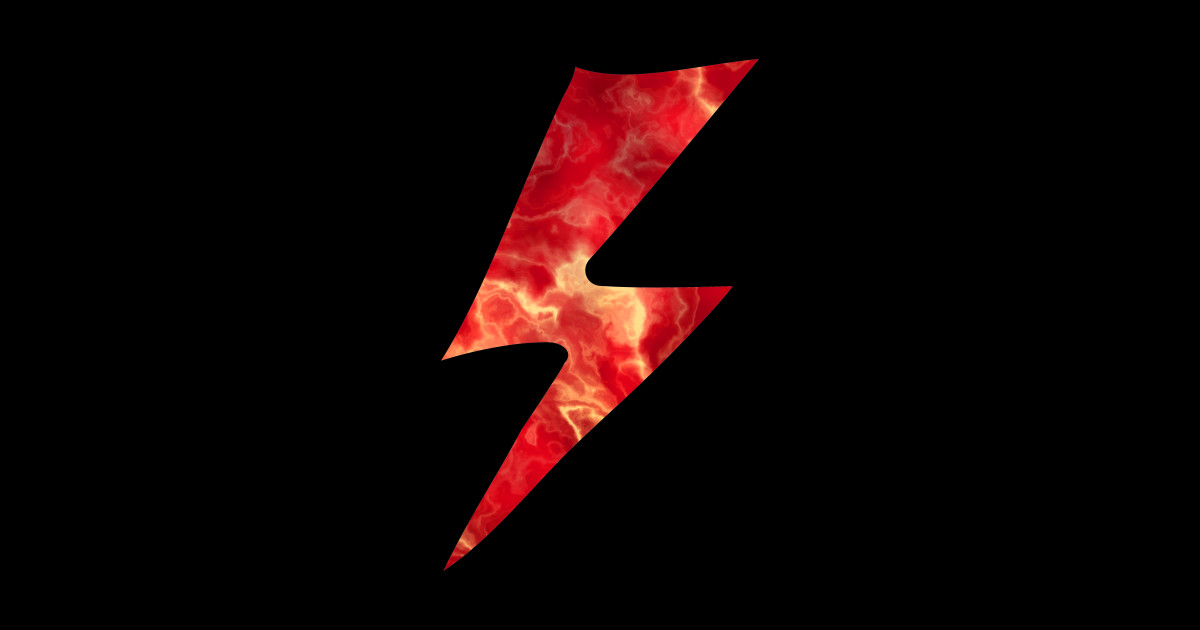 Red Lightning Flash Bolt - Lightning Bolt - Magnet | TeePublic