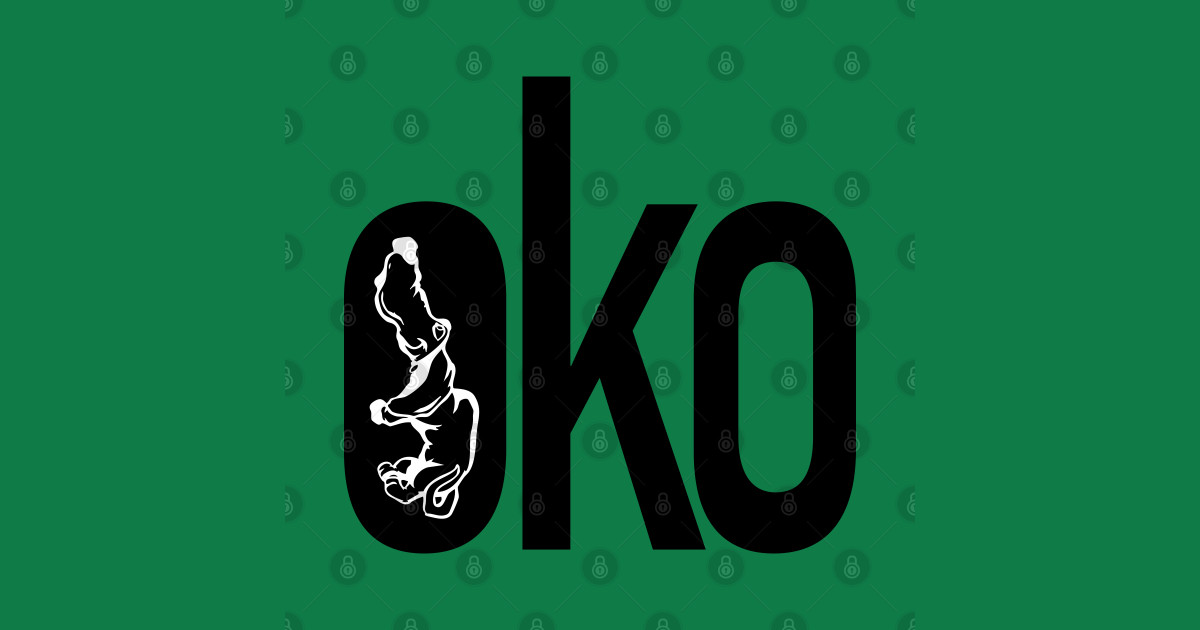 OKO Logo White on Black - Okobojioko - T-Shirt | TeePublic