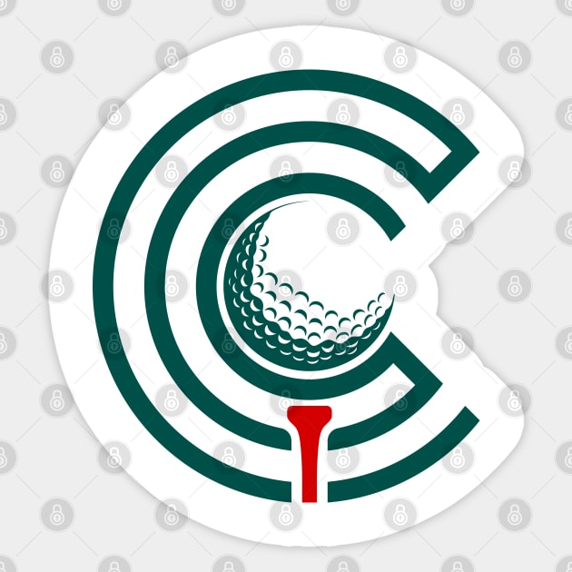 golf logo club - Golf Club - Sticker | TeePublic