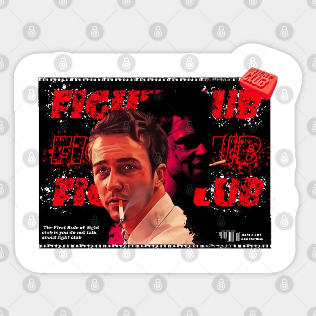 Fight club aesthetic - Fight Club - Sticker | TeePublic