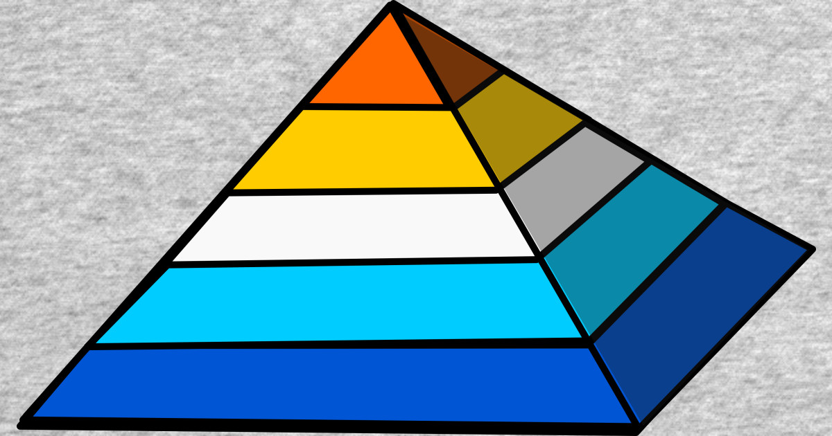 Pyramid Aroace - Geometrical Designs - T-Shirt | TeePublic
