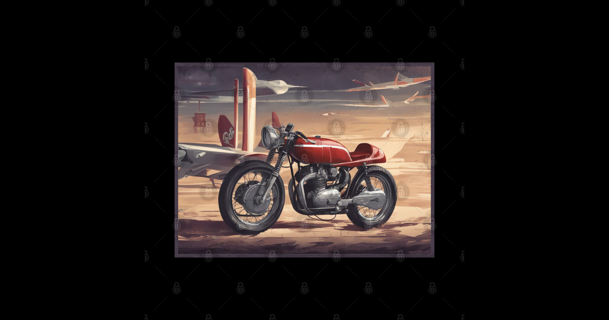 Vintage Cafe racer 50s vibe motorcycle - Cafe Racer Motorcycle ...
