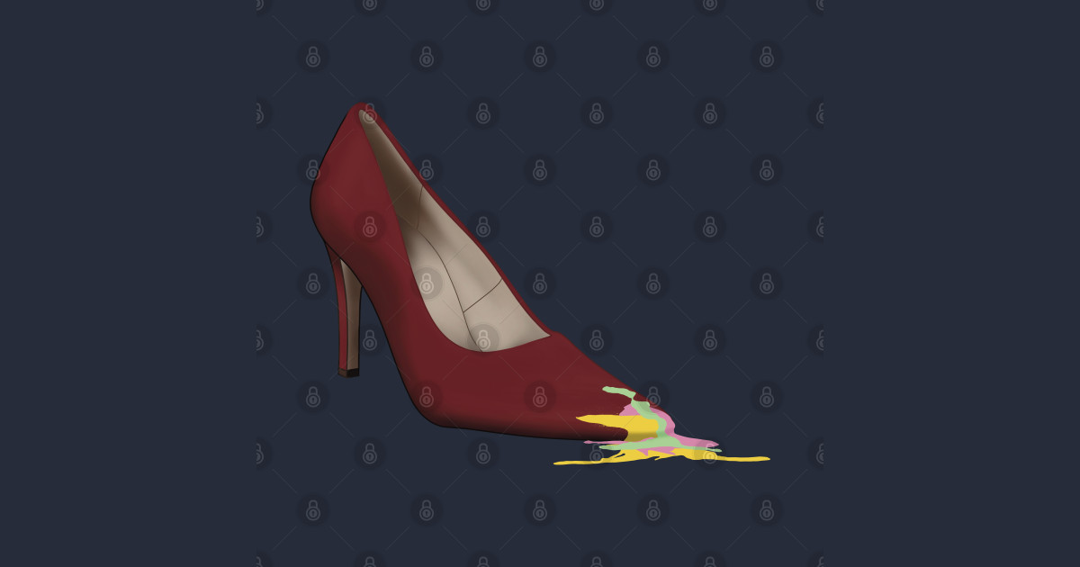 Sole Art: A High Heel Graffiti Masterpiece Red - High Heels - T-Shirt ...