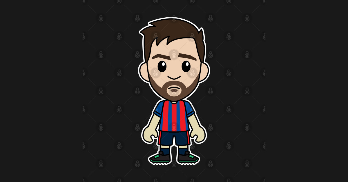 Lionel Messi Chibi Barcelona - Messi - T-Shirt | TeePublic
