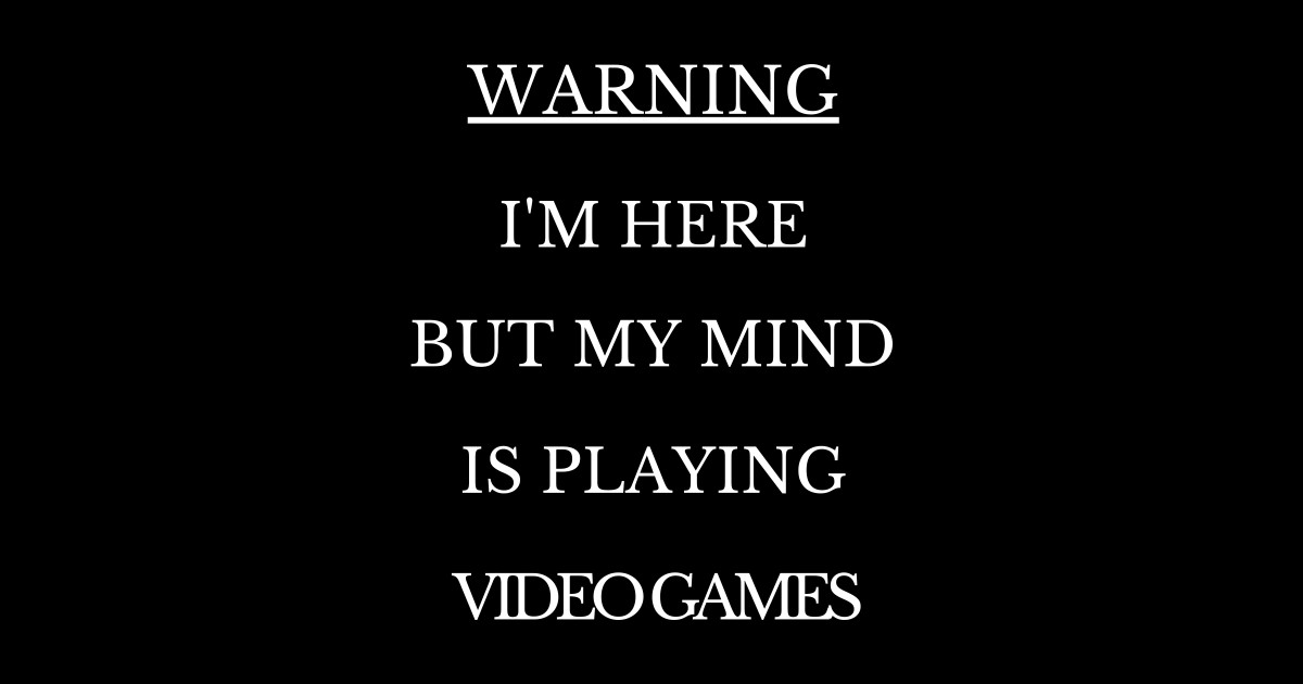 warning video game - Video Game - Sticker | TeePublic