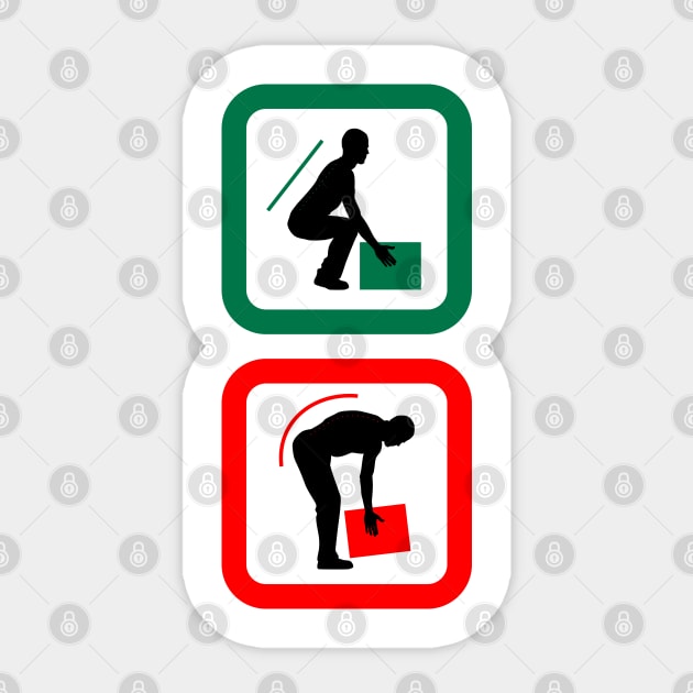 Safe manual handling. - Training - Sticker | TeePublic