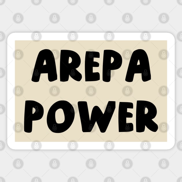 Arepa Power - Arepa - Sticker | TeePublic