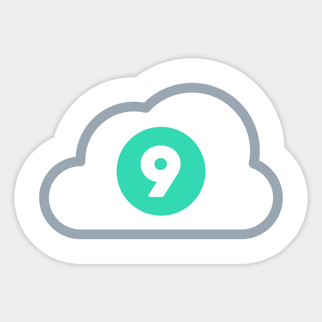 Sitting on cloud nine - Sayings Life - Sticker | TeePublic