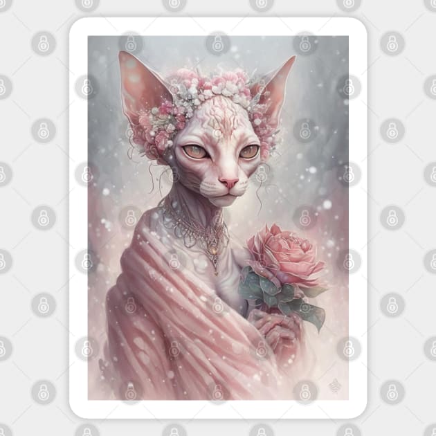 Goddess Sphynx Diva - Sphynx Cat Unique - Sticker | TeePublic