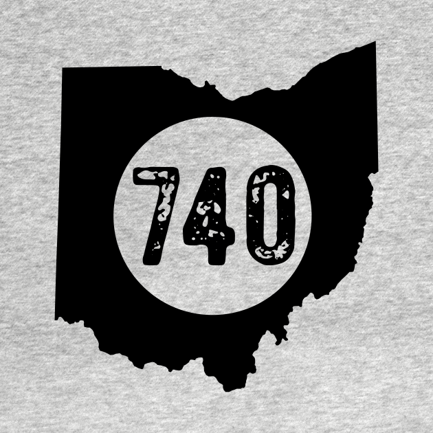 740 area code Ohio Columbus - Ohio Area Code 740 - T-Shirt | TeePublic