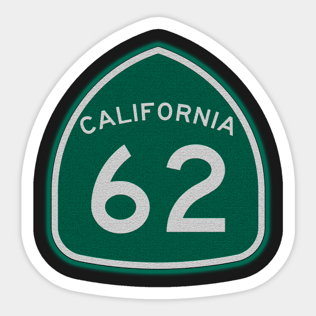 California 62 Freeway by Basement Mastermind - Highway - Sticker ...