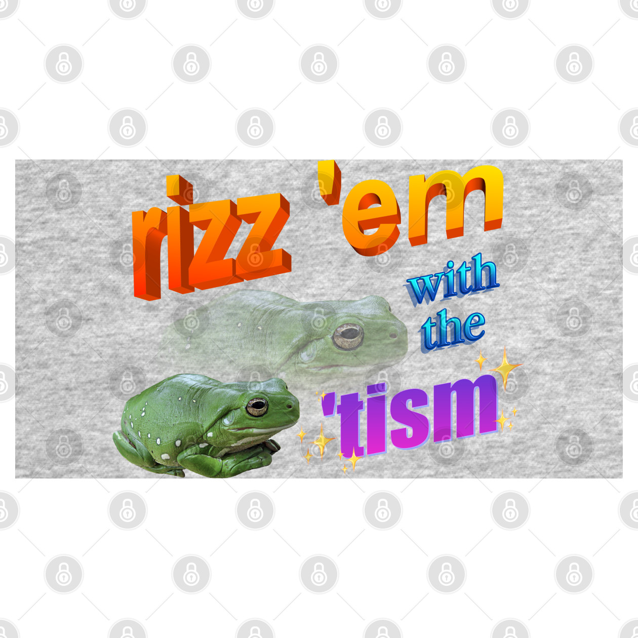 rizz 'em with the 'tism frog meme - Autism - T-Shirt | TeePublic
