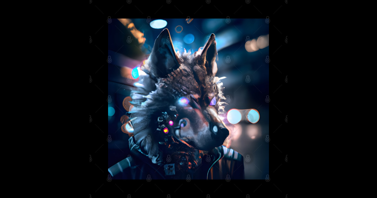 Cyberpunk Wolf (2) - Anthropomorphic Sci fi Wolves - Cyberpunk - Pin ...
