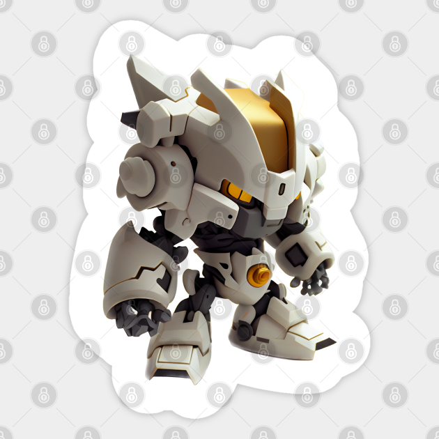 Cute 3D Chibi Mecha | Adorable Mecha - Chibi Mecha - Sticker | TeePublic