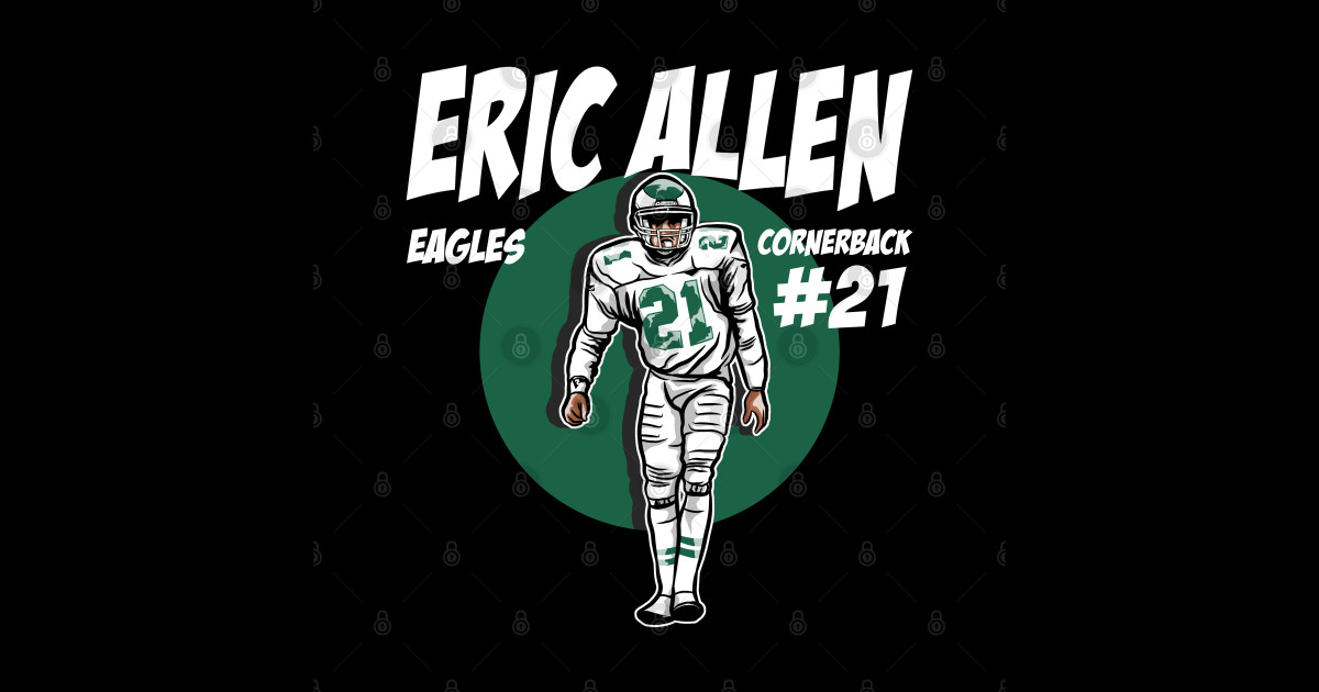 Allen Eagles 21 Eagles Fly legend Cartoon - Eric Allen Philadelphia ...