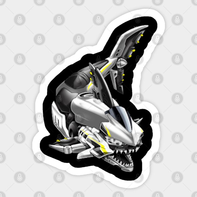 Yamaha YZF R3 Shark - Yamaha Yzf R3 - Sticker | TeePublic