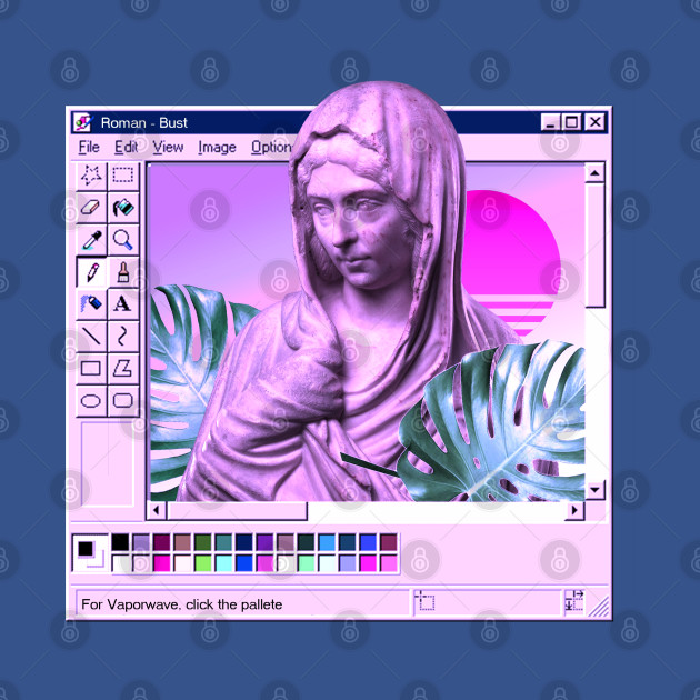 Vaporwave Roman Bust - Vaporwave - T-Shirt Designed & Sold By Italo Costa