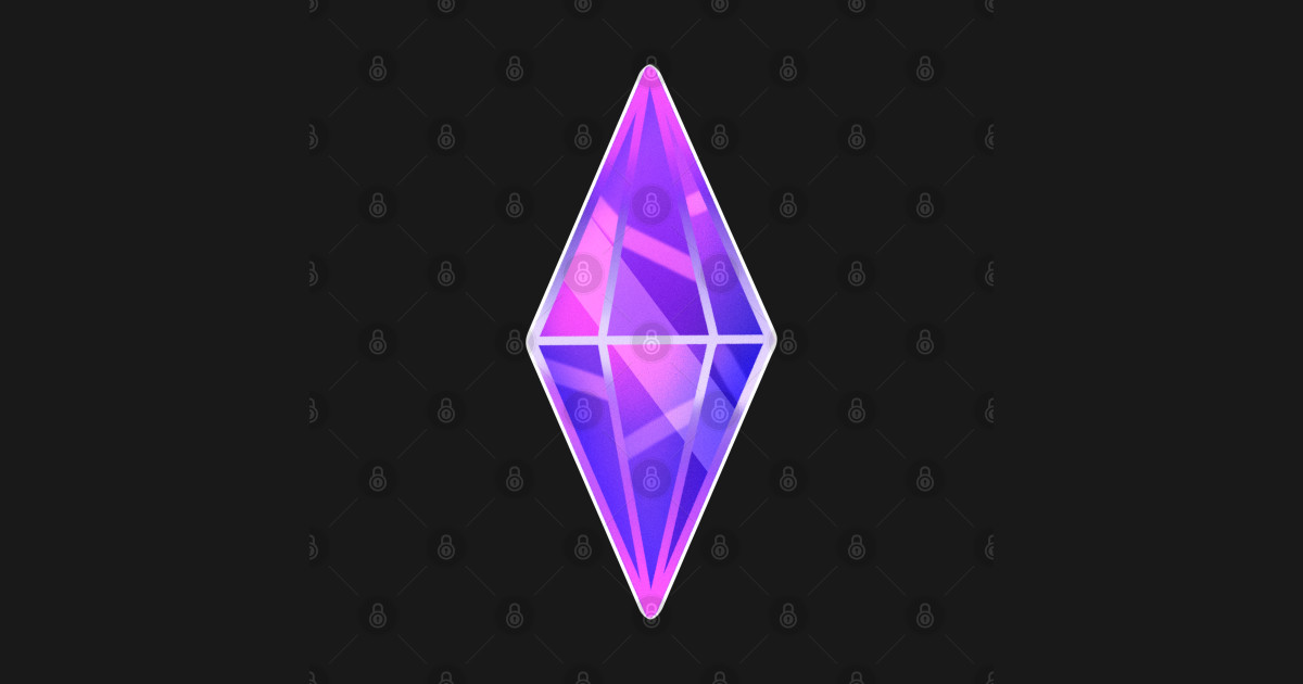 Purple plumbob sims 4 - Plumbob - T-Shirt | TeePublic