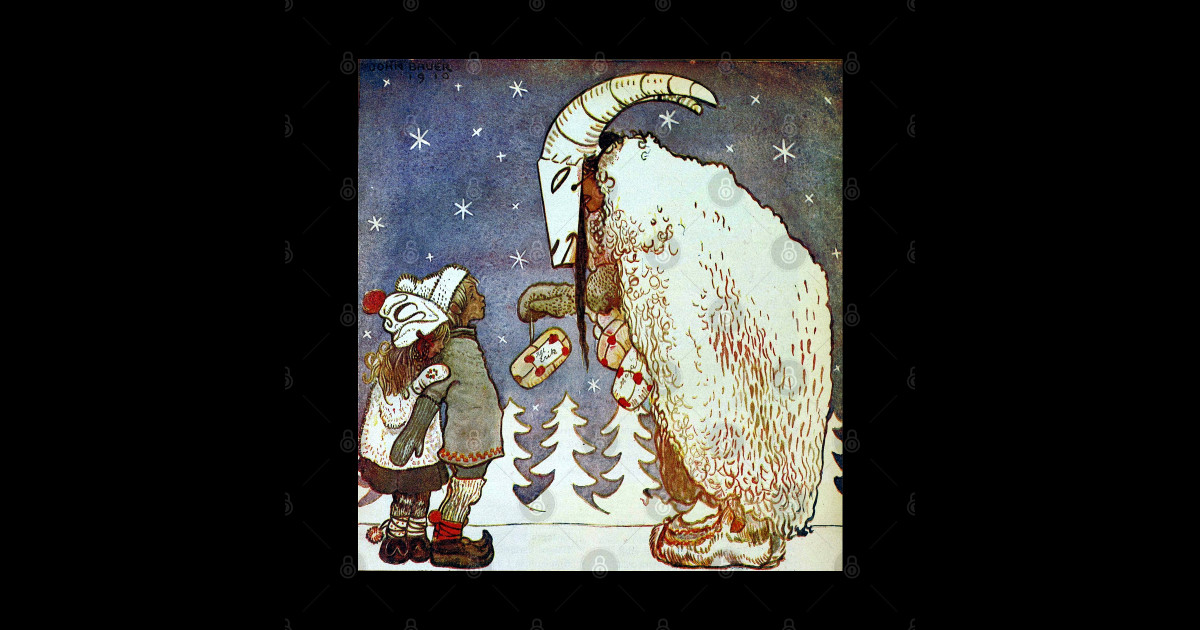 Yule Goat Julbocken - John Bauer - Christmas - Sticker | TeePublic