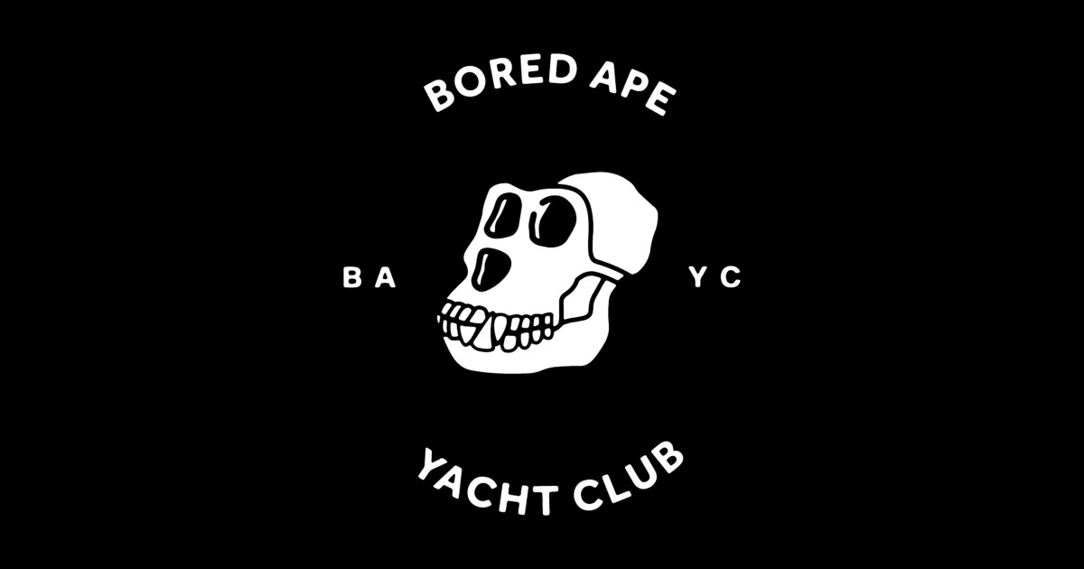 Bored Ape Yacht Club BAYC Pocket Logo Black - Bayc - Sticker | TeePublic