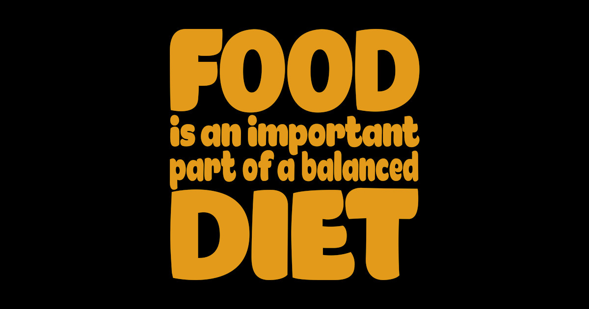 Food Is An Important Part Of A Balanced Diet Fran Lebowitz Sticker