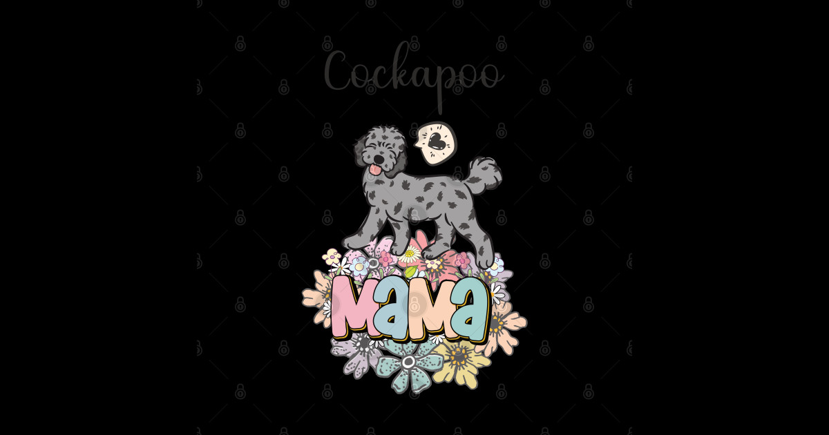 Blue Merle Cockapoo Mama - Cockapoo Mom - Sticker | TeePublic