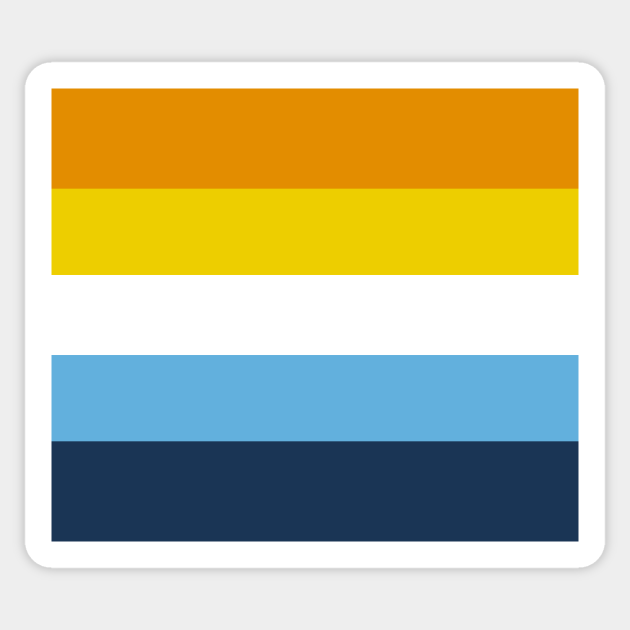 AroAce Sunset Flag - Aroace - Sticker | TeePublic