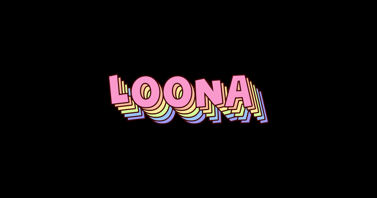 KPOP GIRLGROUP LOONA ORBIT FANDOM LOGO - Loona - Sticker | TeePublic
