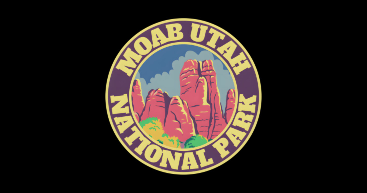 Moab Utah National Park - Moab Utah National Park - Sticker | TeePublic