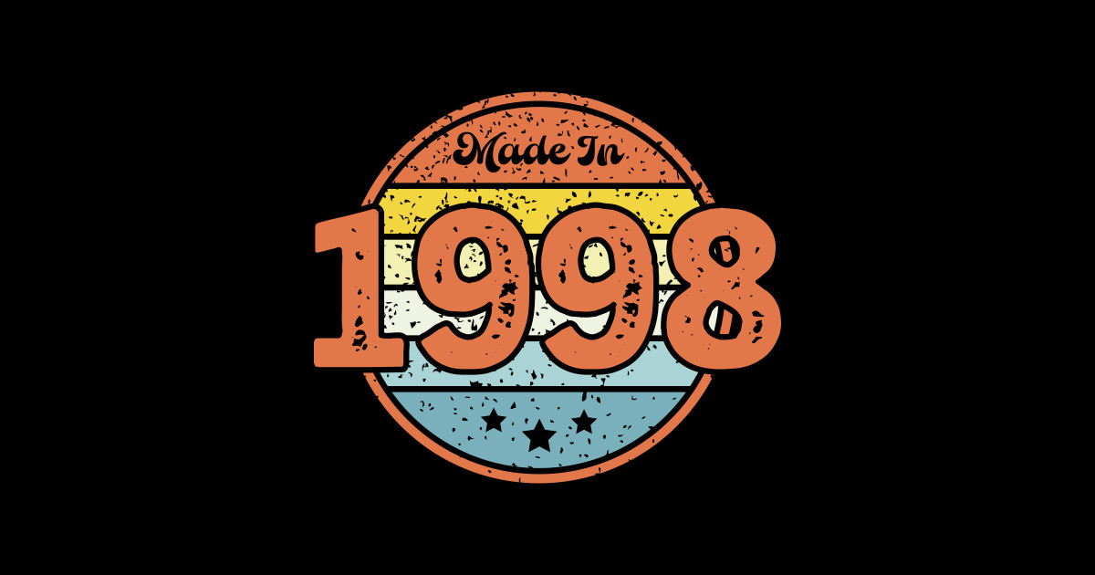 Made In 1998 - Made In 1998 - Sticker | TeePublic