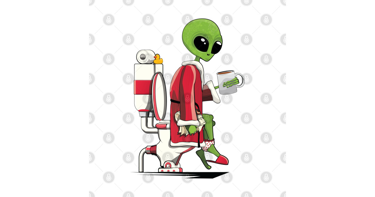 Alien on the Toilet - Alien - T-Shirt | TeePublic