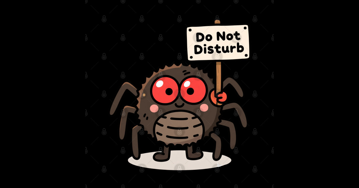 Chill Web – Relaxed Cartoon Spider - Lazy Spider - Sticker | TeePublic