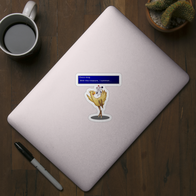 Choco - Mog Final Fantasy VII - Chocomog - Sticker | TeePublic