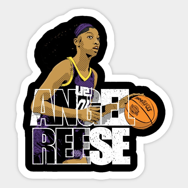 angel reese comic style - Angel Reese - Sticker | TeePublic