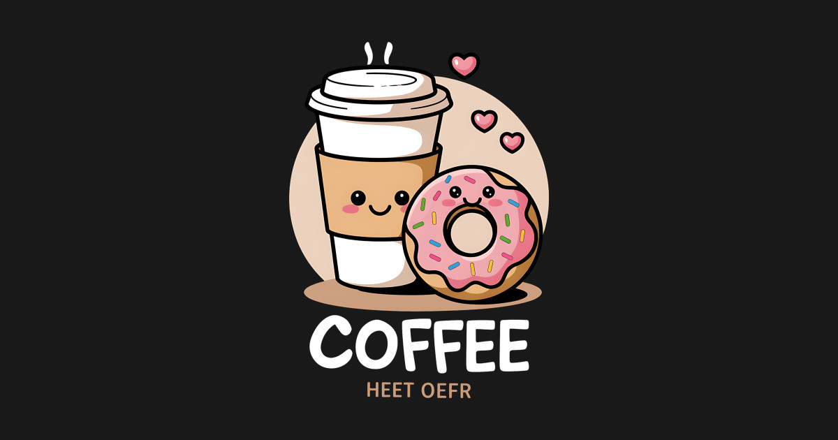 Coffee And Donuts Couple Friend Matching Donut Day - Coffee And Donuts ...